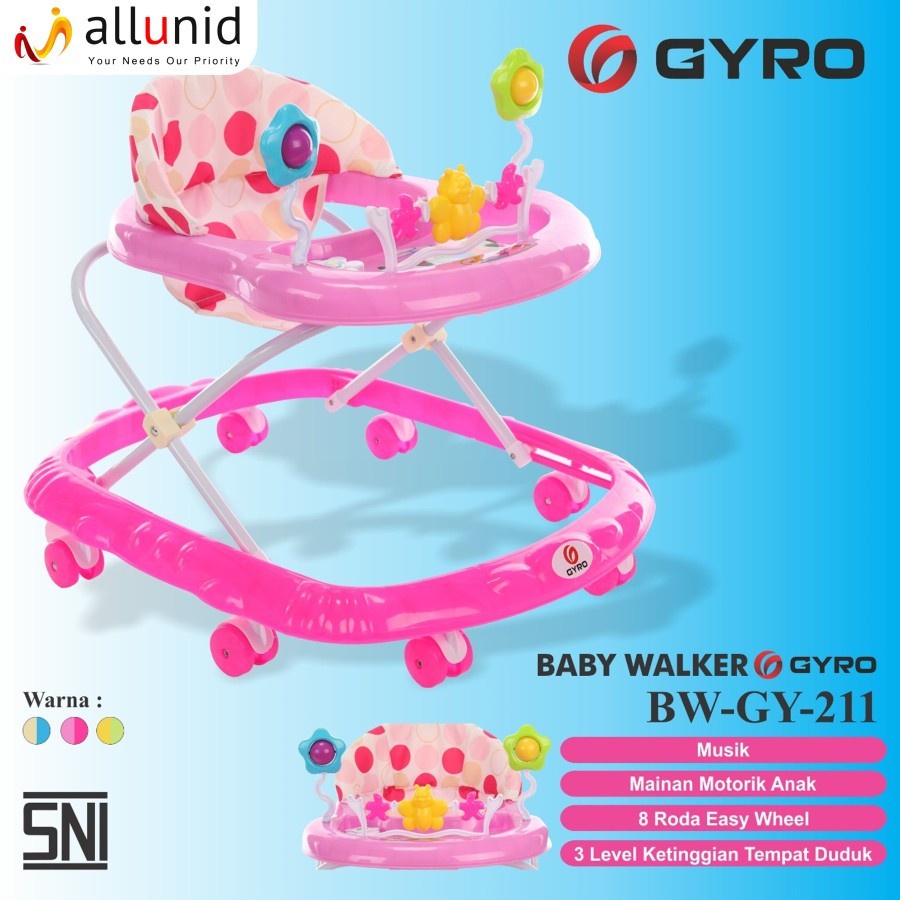 Jual Baby Walker anak GYRO GY 211 Mainan Bayi dorong Anak Babywalker ...