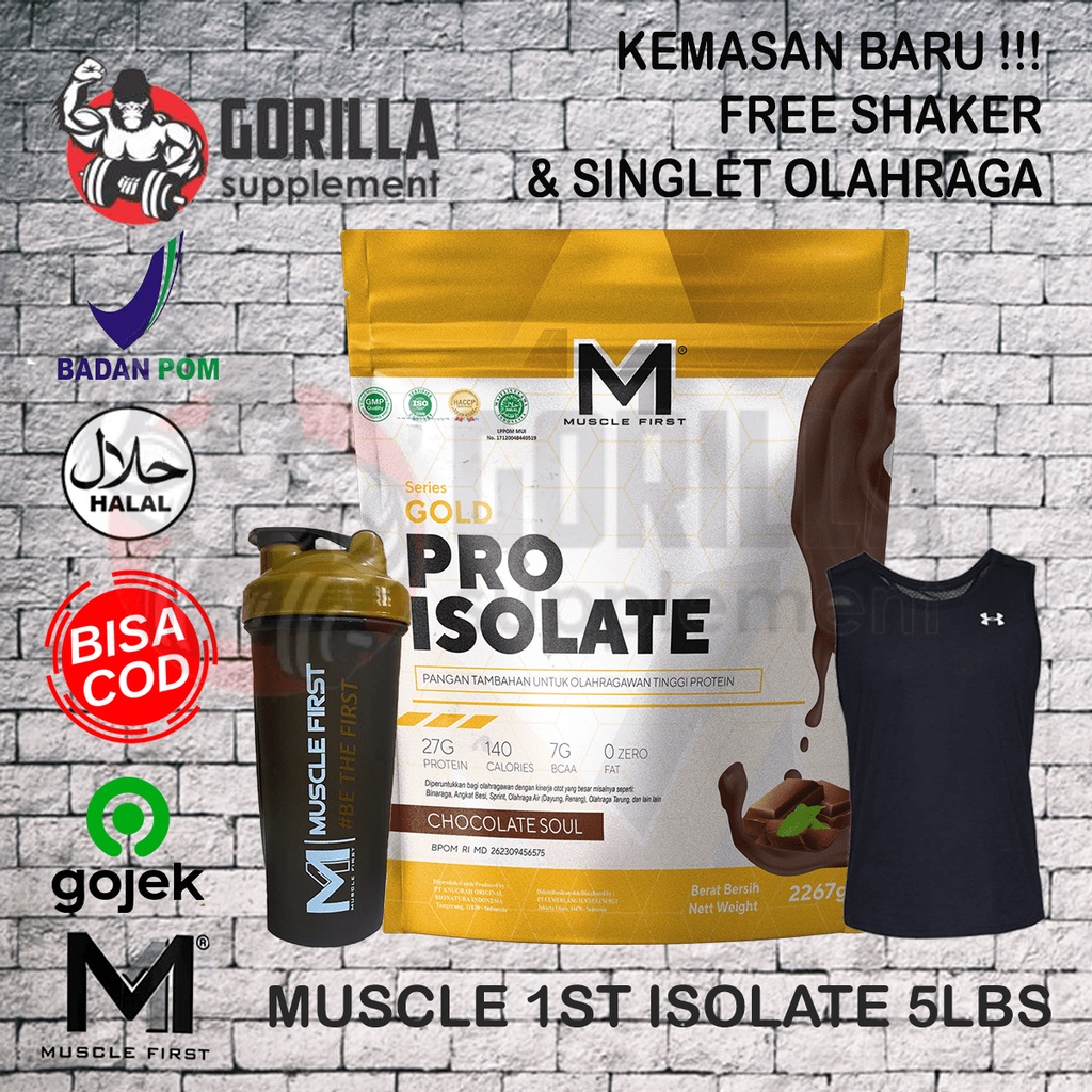 Jual MUSCLE FIRST Pro Isolate 5 LBS / 2250 Gram - Whey Protein isolate ...