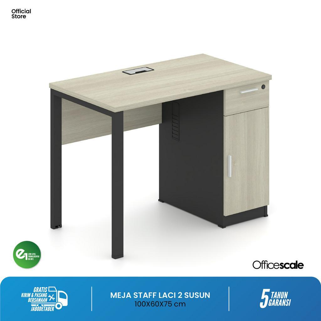 Jual Officescale Meja Kerja Staff | Meja Komputer + Tempat CPU ...