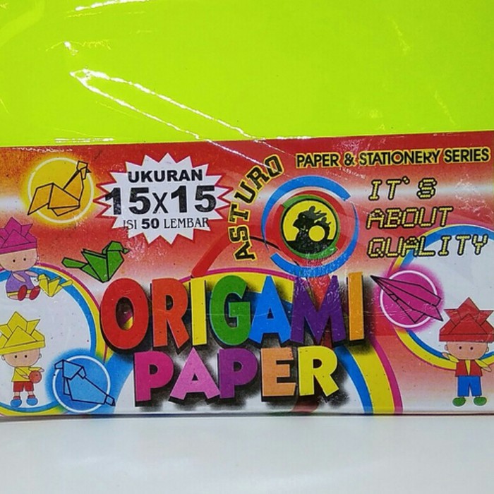 Jual KERTAS ORIGAMI ASTURO 15 x 15 / KERTAS LIPAT WARNA(PER PACK ...
