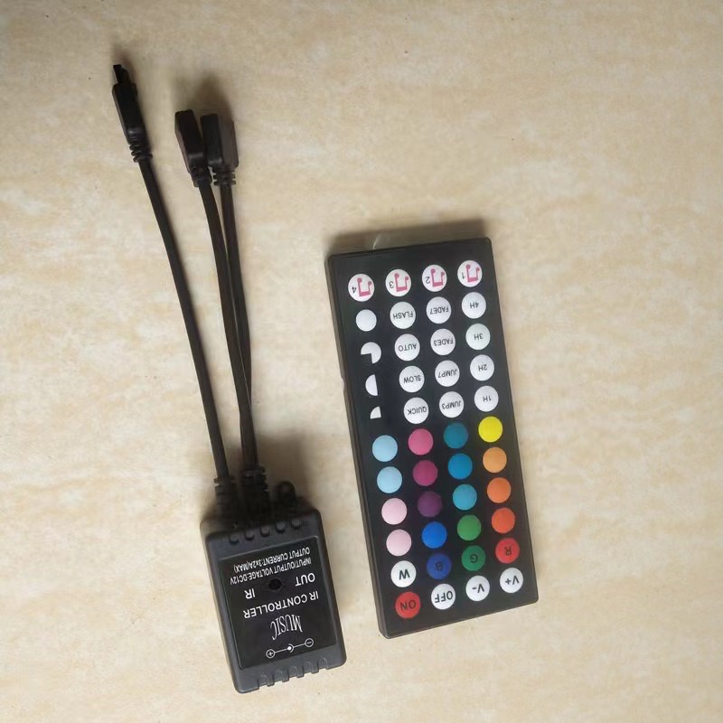 Jual CONTROLLER REMOTE 24key UNTUK LED STRIP RGB 4 PIN SMD 2835 3528 ...