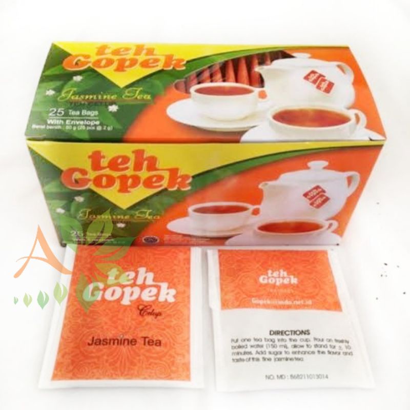 Jual Teh Gopek Celup Jasmine Tea kemasan Amplop 25's | Shopee Indonesia