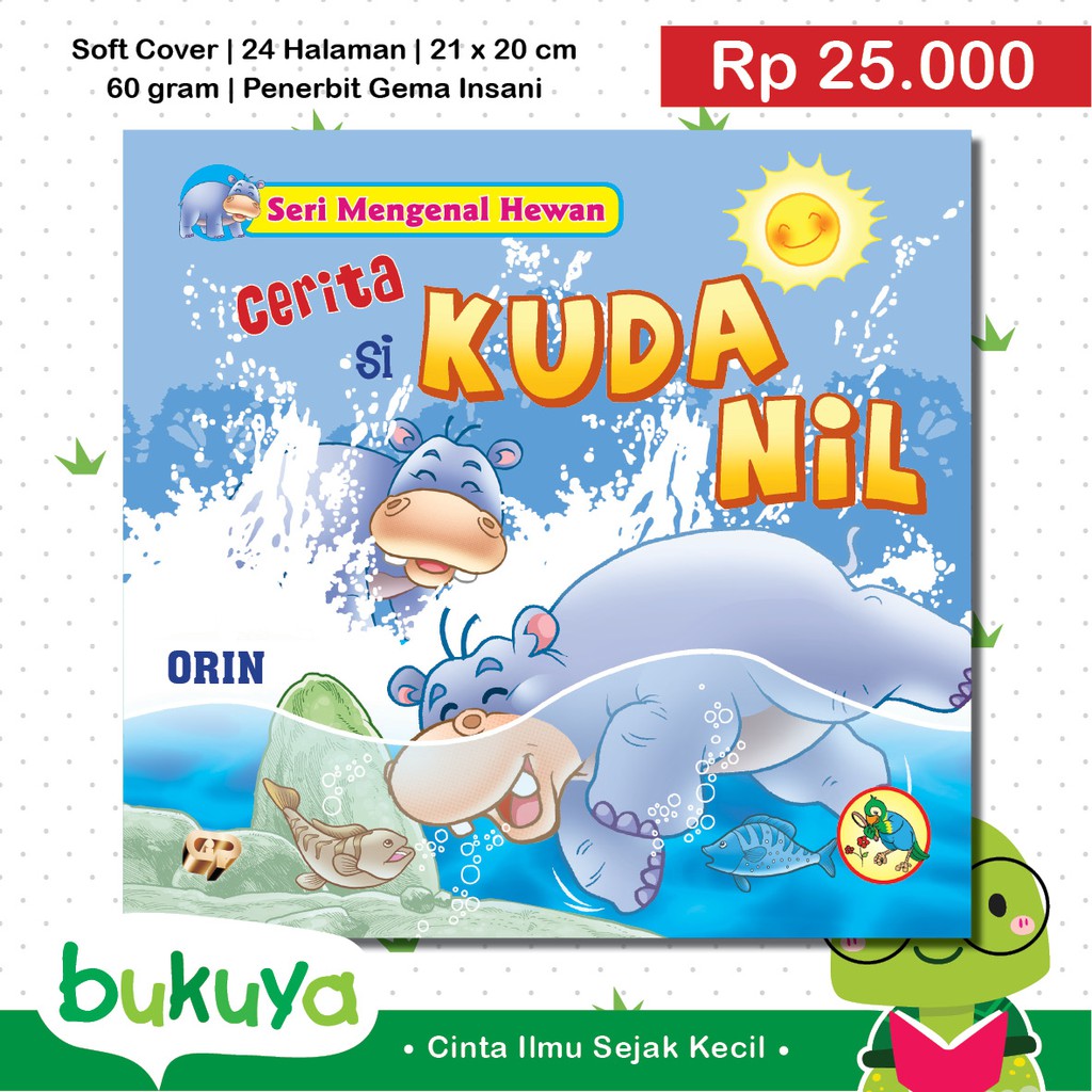 Jual Buku Anak Seri Mengenal Hewan - Cerita si Kuda Nil | Shopee Indonesia
