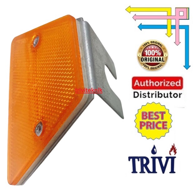 Jual reflector Prismatic guardrail,mata kucing trapesium Pembatas Jalan ...
