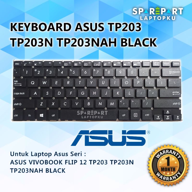 Jual Keyboard Asus Vivobook Flip 12 Tp203 Tp203n Tp203nah Black Shopee Indonesia