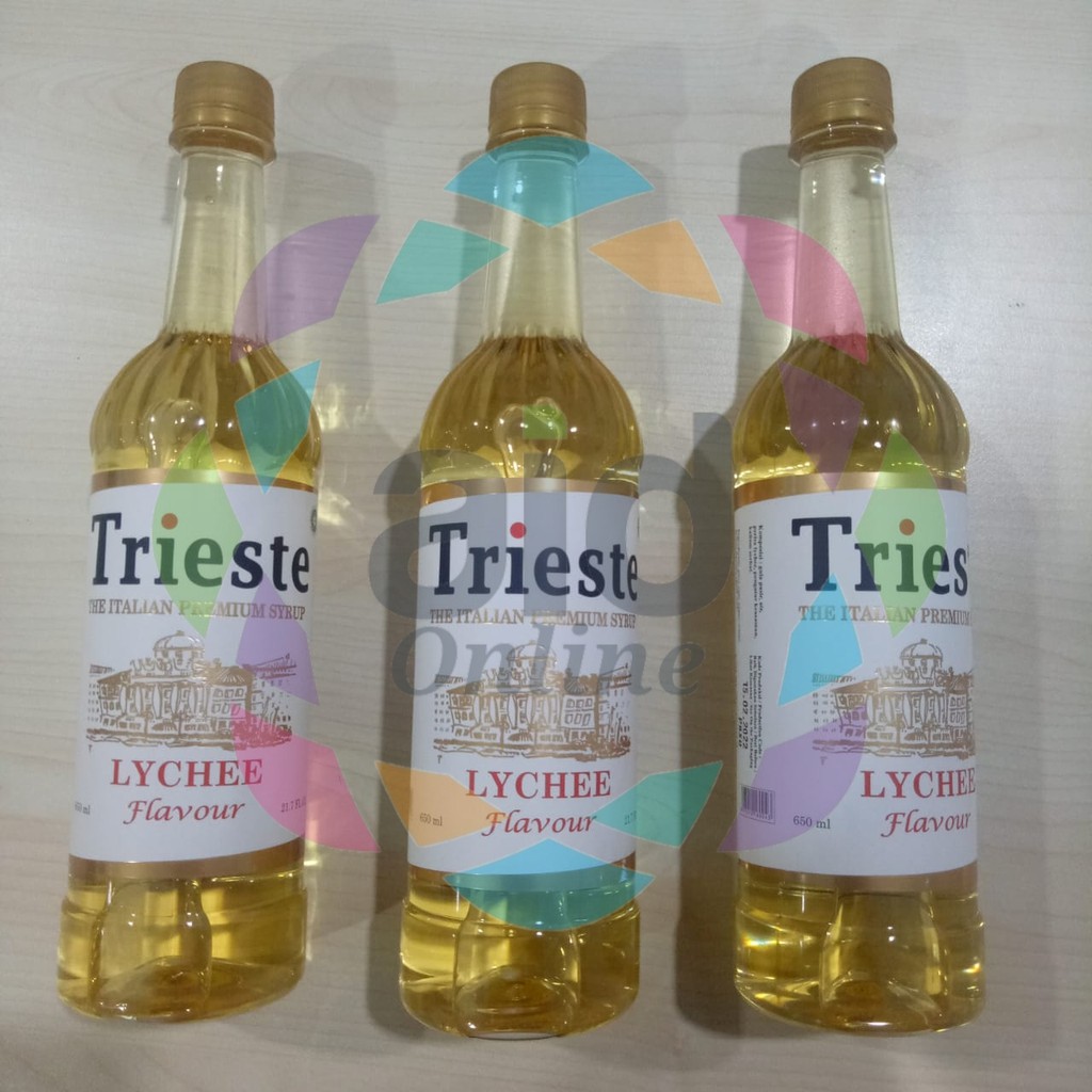 Jual Sirup Trieste Italian Premium Syrup Lychee Flavour - 650ml ...