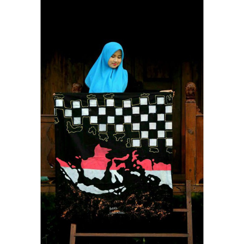 Jual Sarung Lukis motif peta Indonesia / Sarung Batik Lukis Ornamen ...