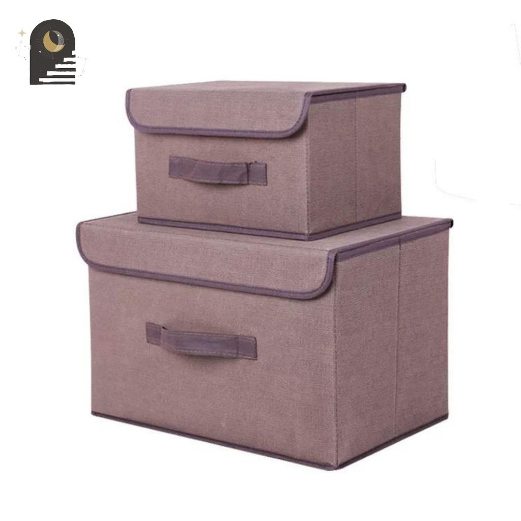 Jual Either.id | Tempat Penyimpanan Baju Pakaian Storage Box 2in1 Kain ...