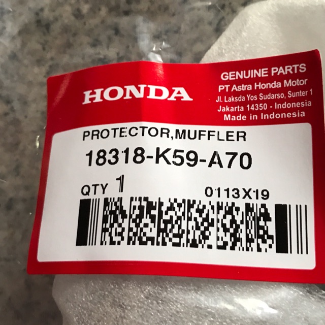 Jual Tutup Knalpot Cover Knalpot Protector Muffler Honda Vario 150 LeD New Vario 125 Led new ...