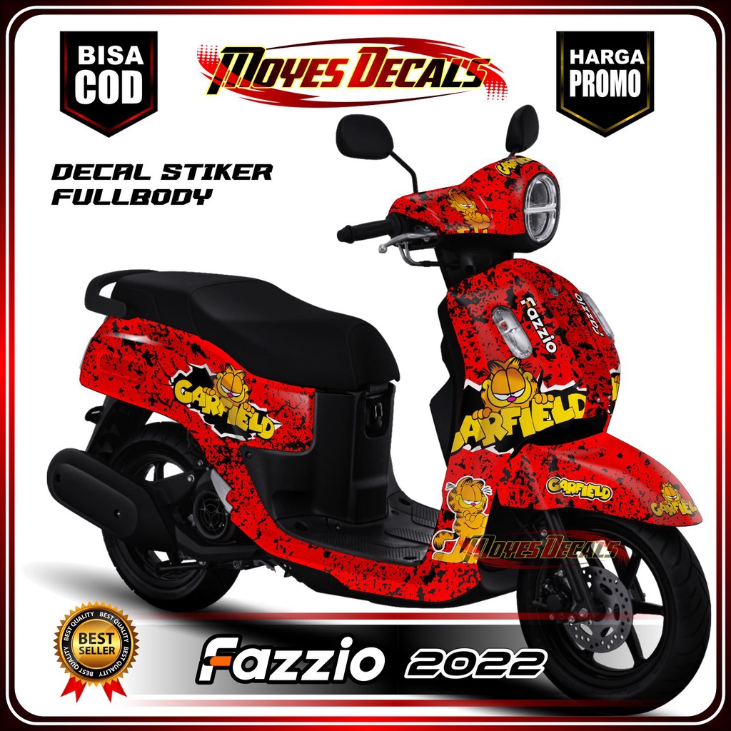 Jual (COD) decal fazio 2022 stiker striping fazzio 2022 stiker fullbody yamaha fazzio 2022 ...