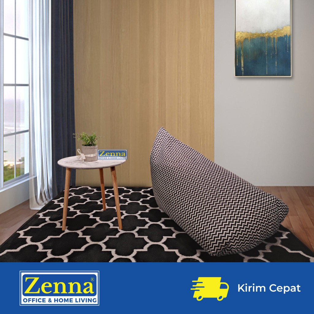 Jual Zenna Triangle Bean Bag XL Motif Gelombang | Shopee Indonesia