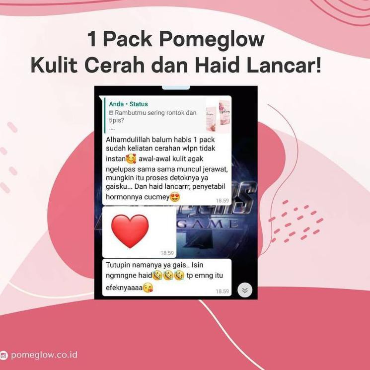 Jual (READY!!!) Pomeglow collagen Pome glow minman serbuk kolagen ...