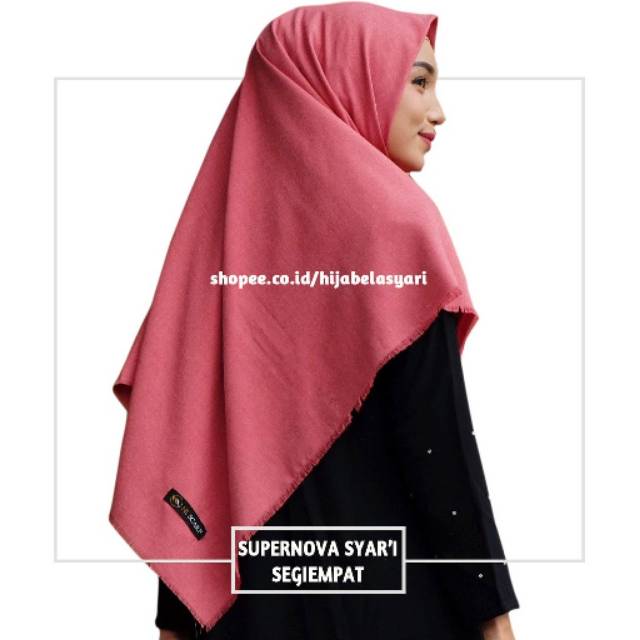 Jual ~ Hijab Jilbab Segiempat Rawis Jumbo Denim Supernova Syar'i ...