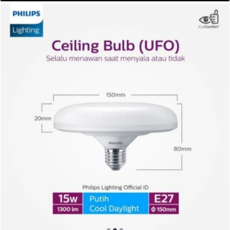Jual Philips LED UFO 15W - Lampu LED Ceiling Philips 15W | Shopee Indonesia