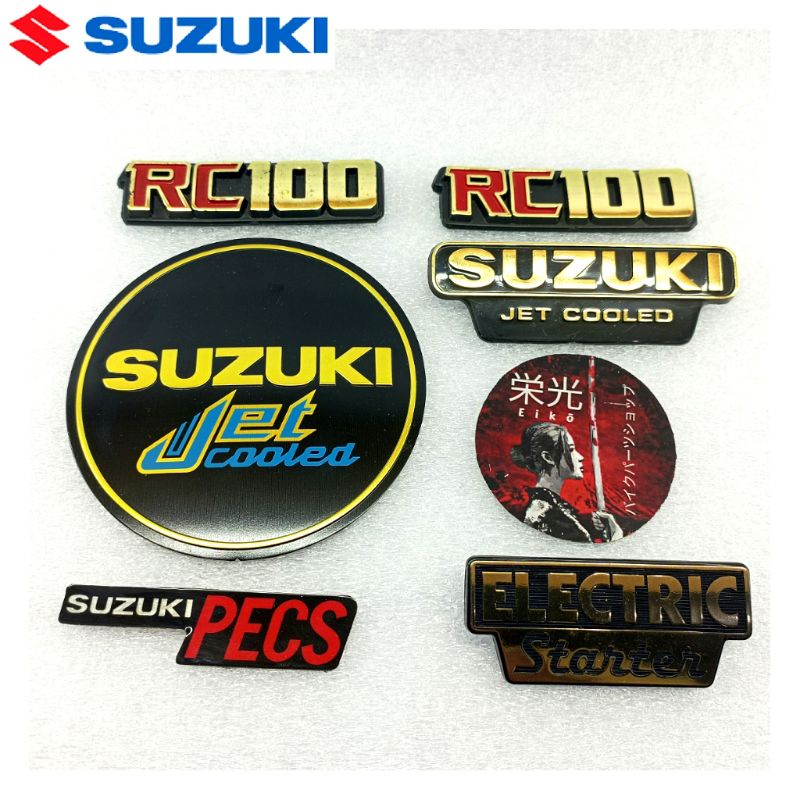 Jual SUZUKI - EMBLEM STIKER STICKER JET COOLED RC 80 100 110 BRAVO ...