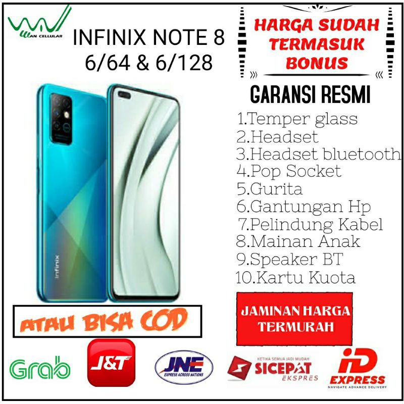 Jual INFINIX NOTE 8/NOTE 7 RAM 6/128 GB (GARANSI RESMI) | Shopee Indonesia
