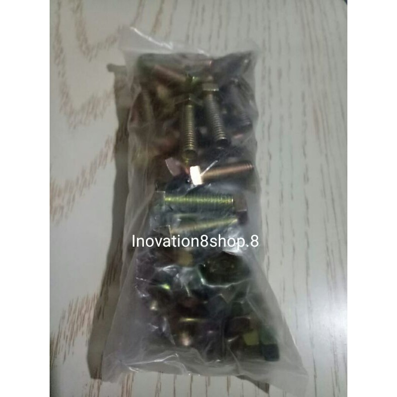 Jual BAUT MUR KUNING 6X20/ BAUT 10X2CM/ BAUT PLAT NOMOR/BAUT UMUM ...