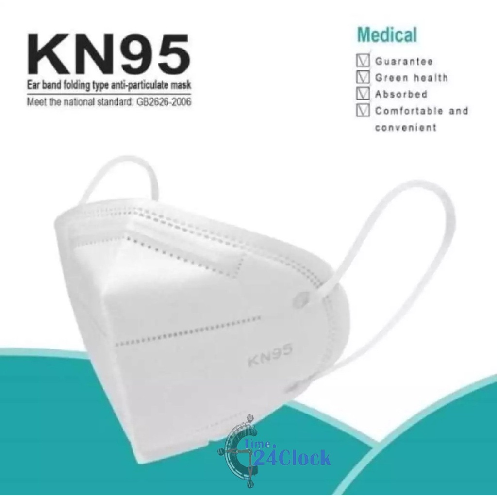 Jual Time.24Clock Masker KN95 5ply Masker Medis Disposable Face Mask ...