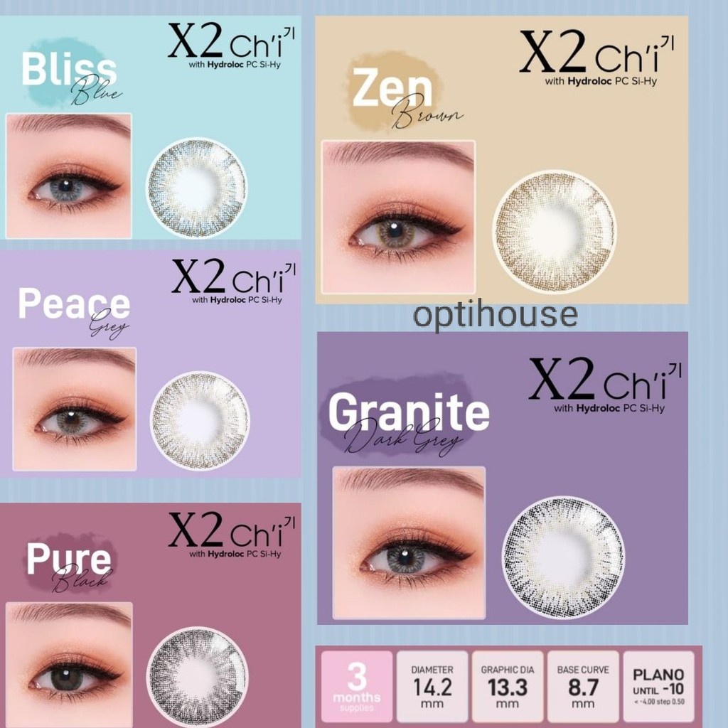 Jual Softlens X2 Chi / Softlens Minus Tinggi | Shopee Indonesia