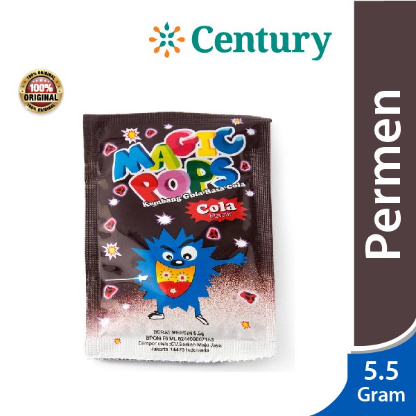 Jual Magig Pops Cola kembang gula rasa cola isi 5.5 gr / permen ...