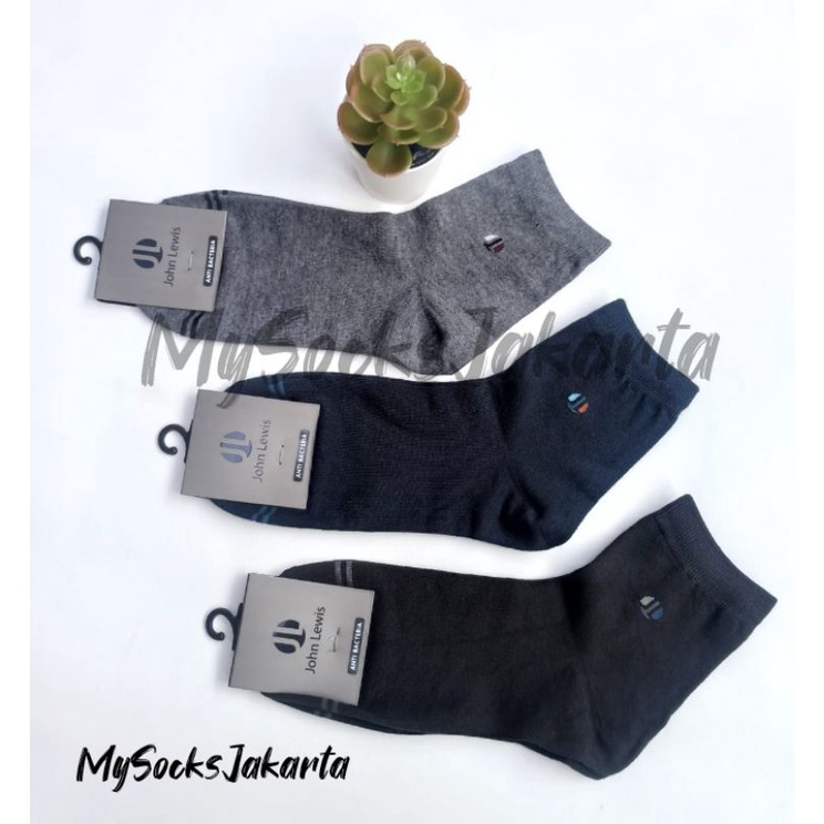 Jual kaos kaki pria pendek atas mata kaki kerja antibakteri John Lewis ...