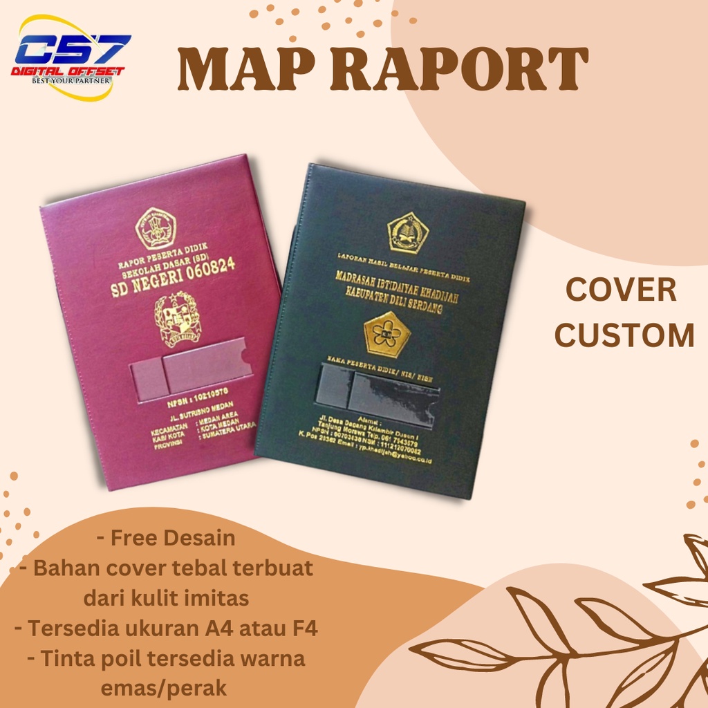 Jual Map Rapot | Map raport | Map Ijazah | Map kantong bening plastik ...