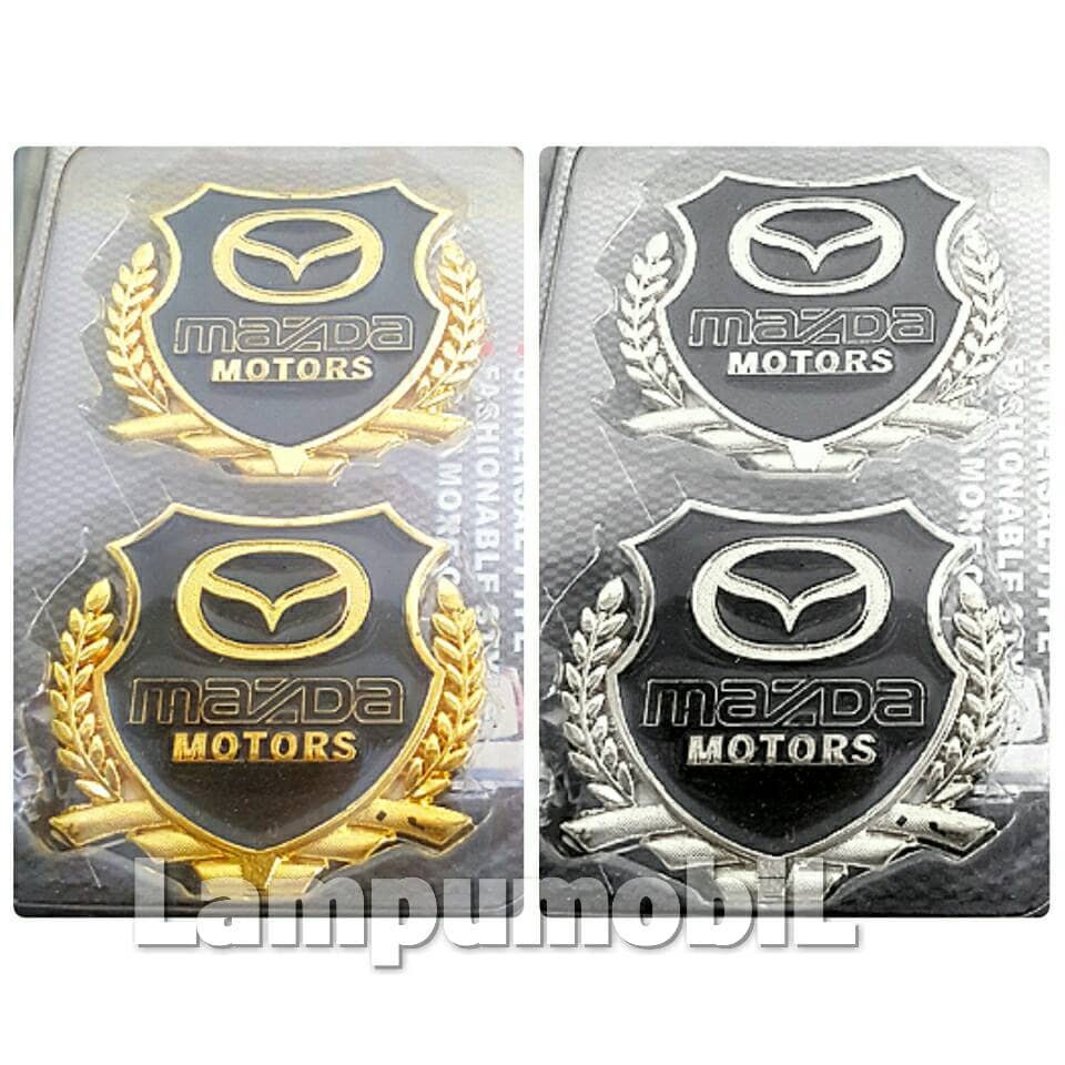Jual Emblem Besi Logo MAZDA Motors ( Gold Or Silver ) | Shopee Indonesia