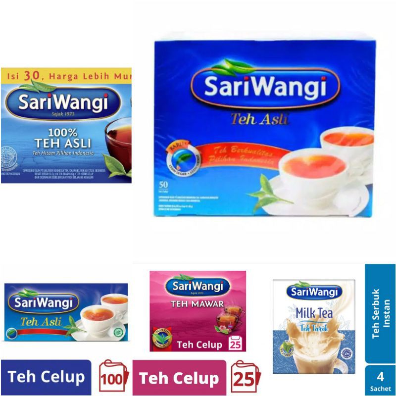 Jual TEH SARIWANGI ALL VARIANT | Shopee Indonesia