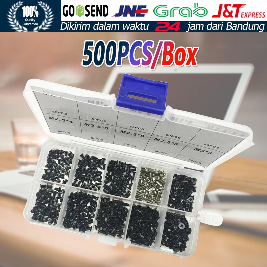 Jual ISI 500PCS Universal Baut Laptop Screw Kecil M2 M2.5 M3 Notebook ...