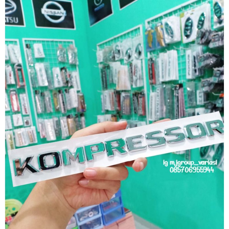 Jual Emblem logo mercedes benz KOMPRESSOR ukuran original bagasi ...