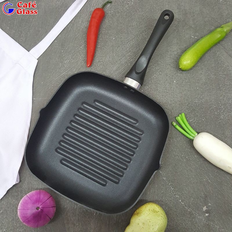 Jual Grill Pan Telfon Miyako 26 cm GP-26 / Teflon grill daging dan ...