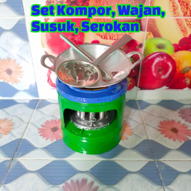 Jual Set Mainan Masak Masakan Anak Paket Kompor Wajan Susuk Serok Set