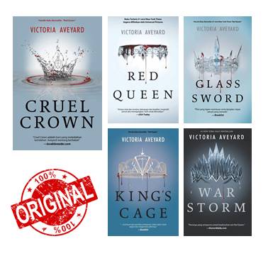 Jual Red Queen Series Glass Sword King's Cage War Storm and Cruel Crown ...