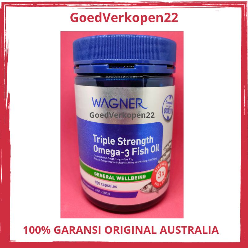 Jual Wagner Triple Strength Omega-3 Fish Oil 150 Kapsul - WAGNER OMEGA ...