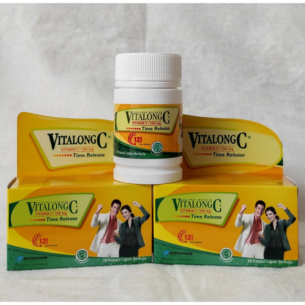 Jual VITALONG - VITAMIN C 500 MG TIME RELEASE CAPSUL - BOTOL@30 ...