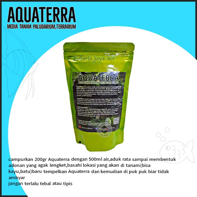 Jual AQUATERRA SUBSTRATE MEDIA TANAM PALUDARIUM TERRARIUM AQUARISET ...