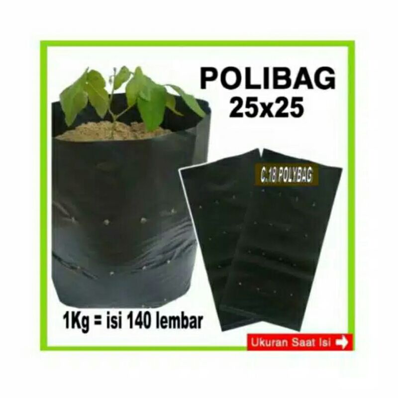 Jual Polibag Kemasan Tanaman || 25 Lembar Polibag | Shopee Indonesia