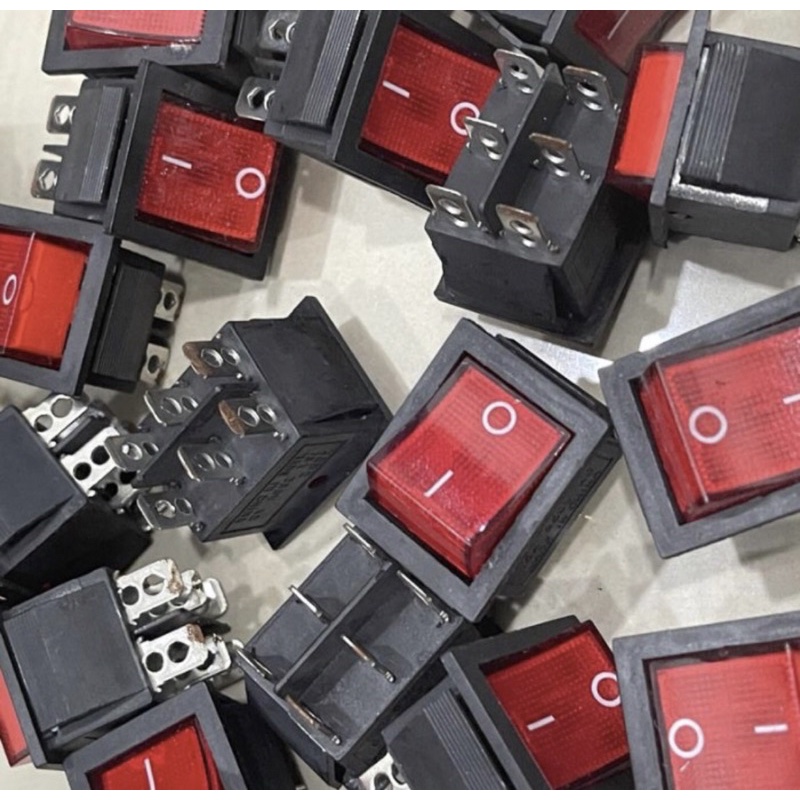 Jual KCD2 ( kaki-6 ) saklar on off pin 6 kaki petak switch segi tombol ...