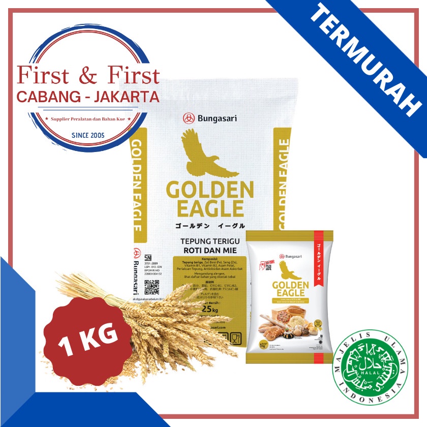 Jual Bunga Sari Golden Eagle 1 Kg - Tepung terigu roti dan mie Golden ...