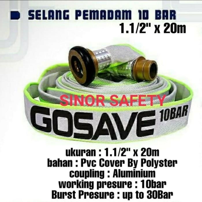Jual Qayire | Selang Hydrant Gosave Pemadam 10 Bar 1.5 X 20 Meter ...