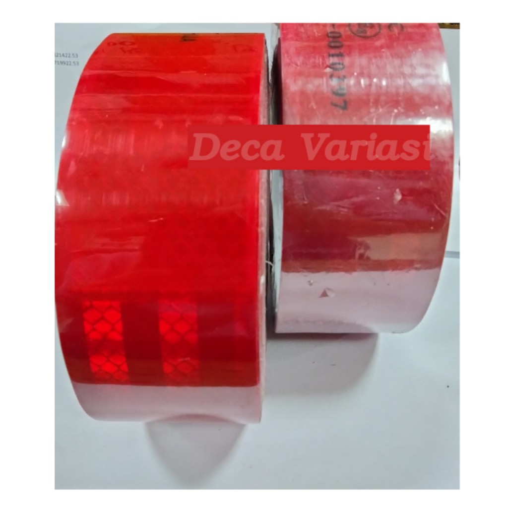 Jual Stiker box / Stiker reflektor / Stiker pemantul cahaya warna Merah ...
