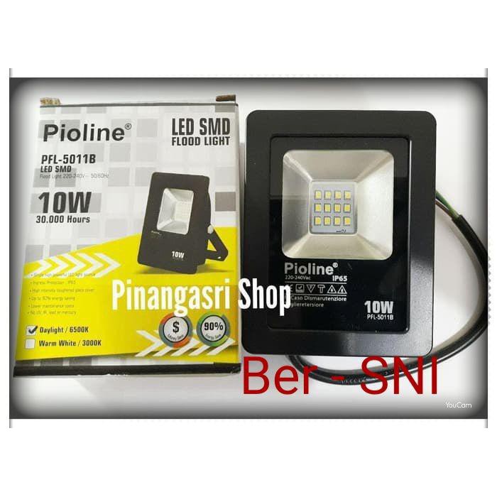 Jual LAMPU LED SOROT 10w 20w 30w 50w 100w PIOLINE FLOODLIGHT / LAMPU LAPANGAN / LAMPU TAMAN ...