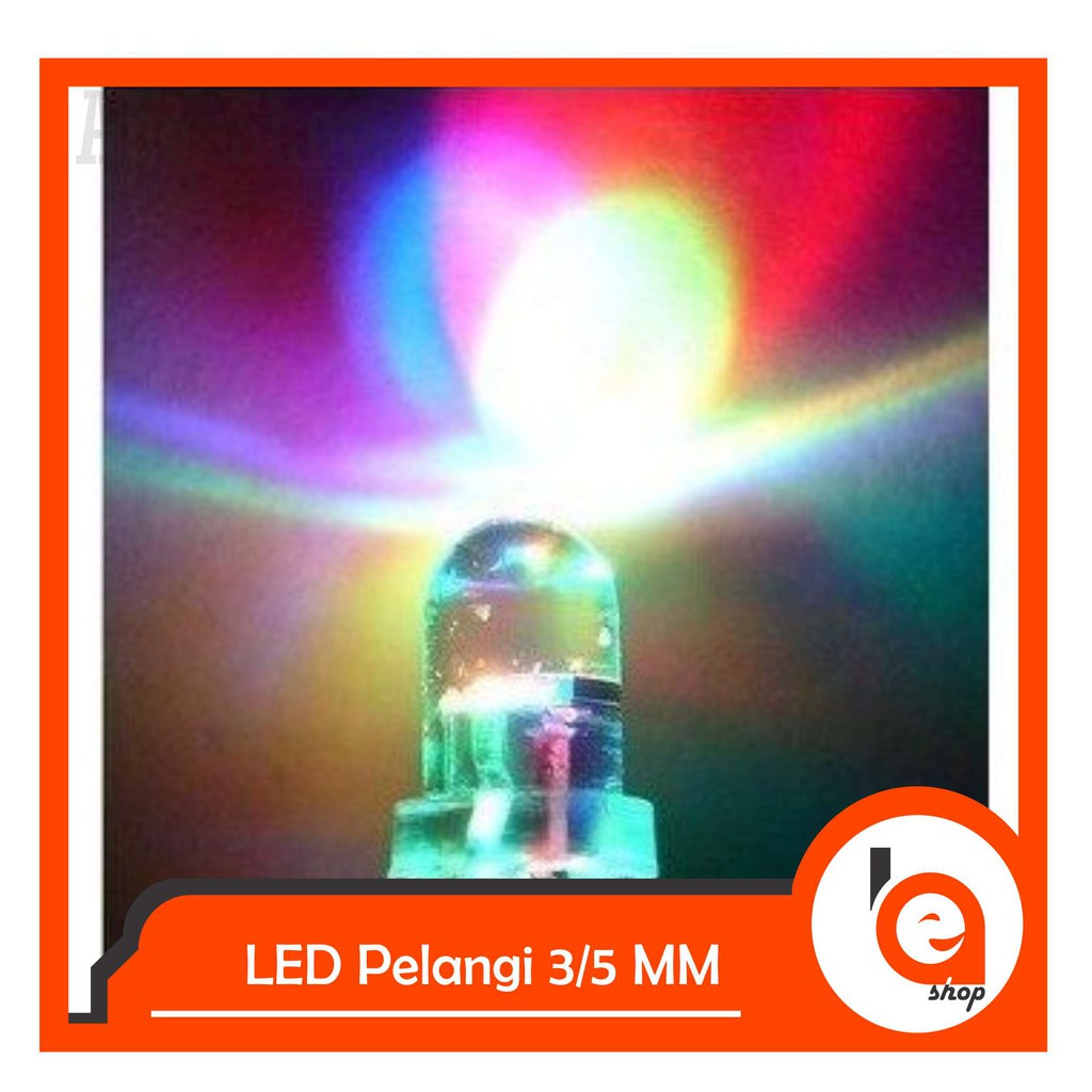 Jual LED Warna Pelangi 3mm 5mm 10 pcs | Shopee Indonesia
