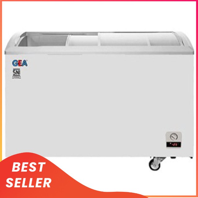 Jual GETRA FREEZER GEA SD-303 PINTU KACA CEMBUNG GESER SLIDING FREEZER ...