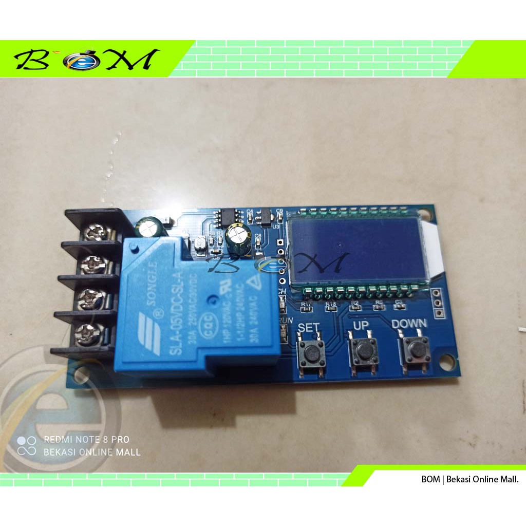 Jual Modul kit rangkaian Charger Aki Digital LCD Otomatis Cut Off 30A ...