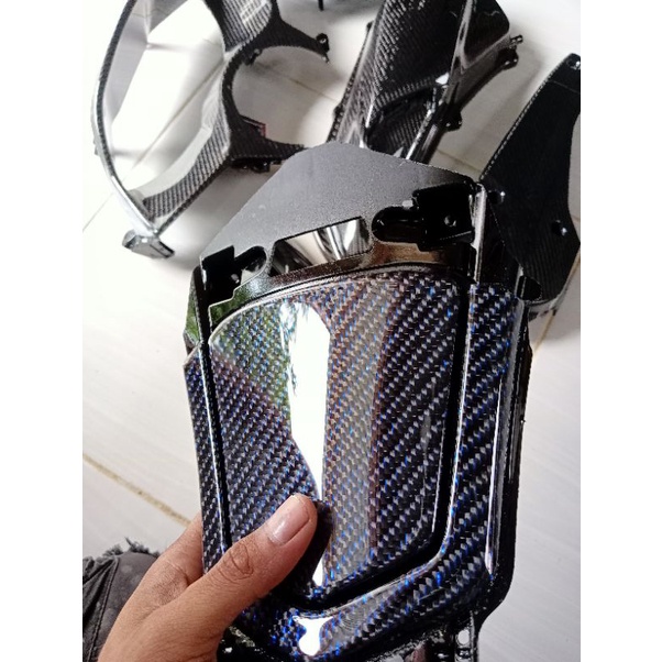 Jual TUTUP TANGKI PCX 160 PART ORIGINAL AHM LAPIS CARBON KEVLAR FORGET ...