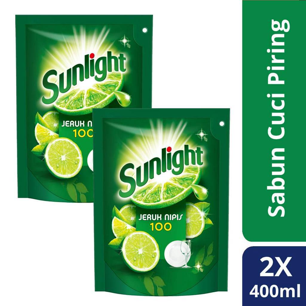 Jual Sunlight Sabun Cuci Piring Jeruk Nipis 2 x 400 mL | Shopee Indonesia
