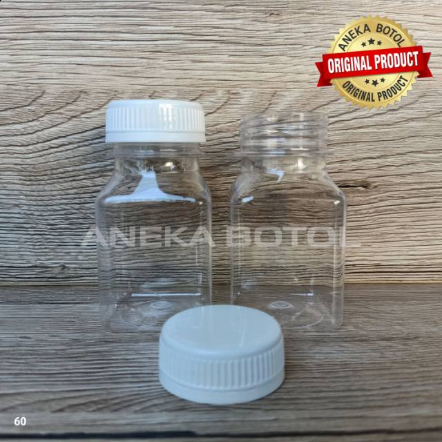 Jual BOTOL KAPSUL / CAPSULE KOTAK ISI 60 BENING TUTUP PUTIH | Shopee ...