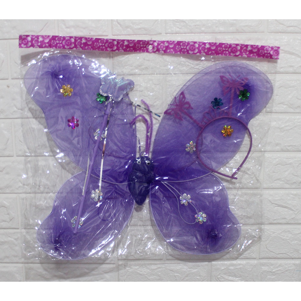 Jual TGO - Mainan Anak Cantik Sayap Bando dan Tongkat Peri Bidadari ...