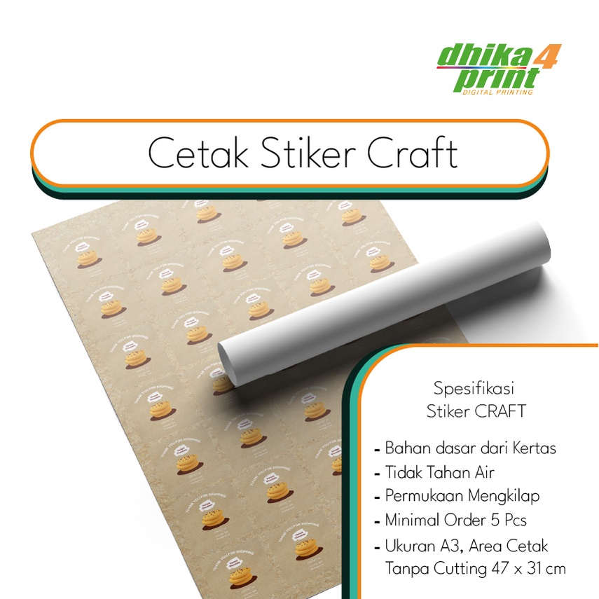 Jual Stiker Craft Tanpa Cutting Murah / Sticker Craft Tanpa Cutting ...